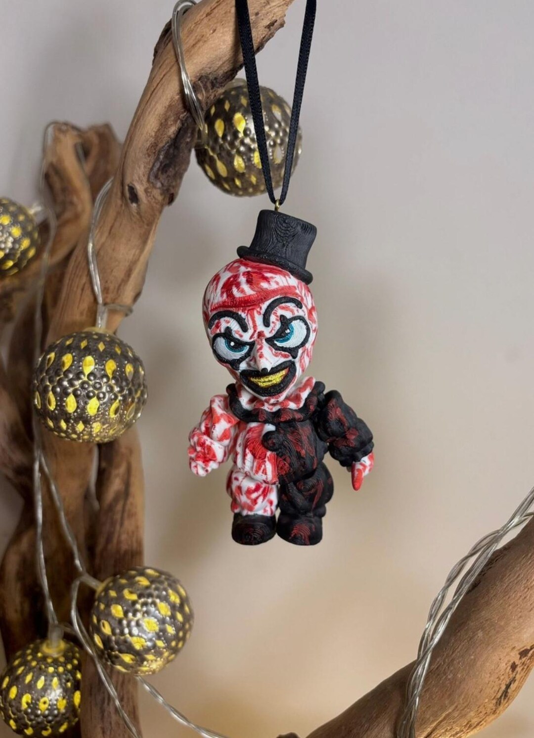 Terrifier Art the Clown Christmas Decoration Figure, Halloween, Horror ...