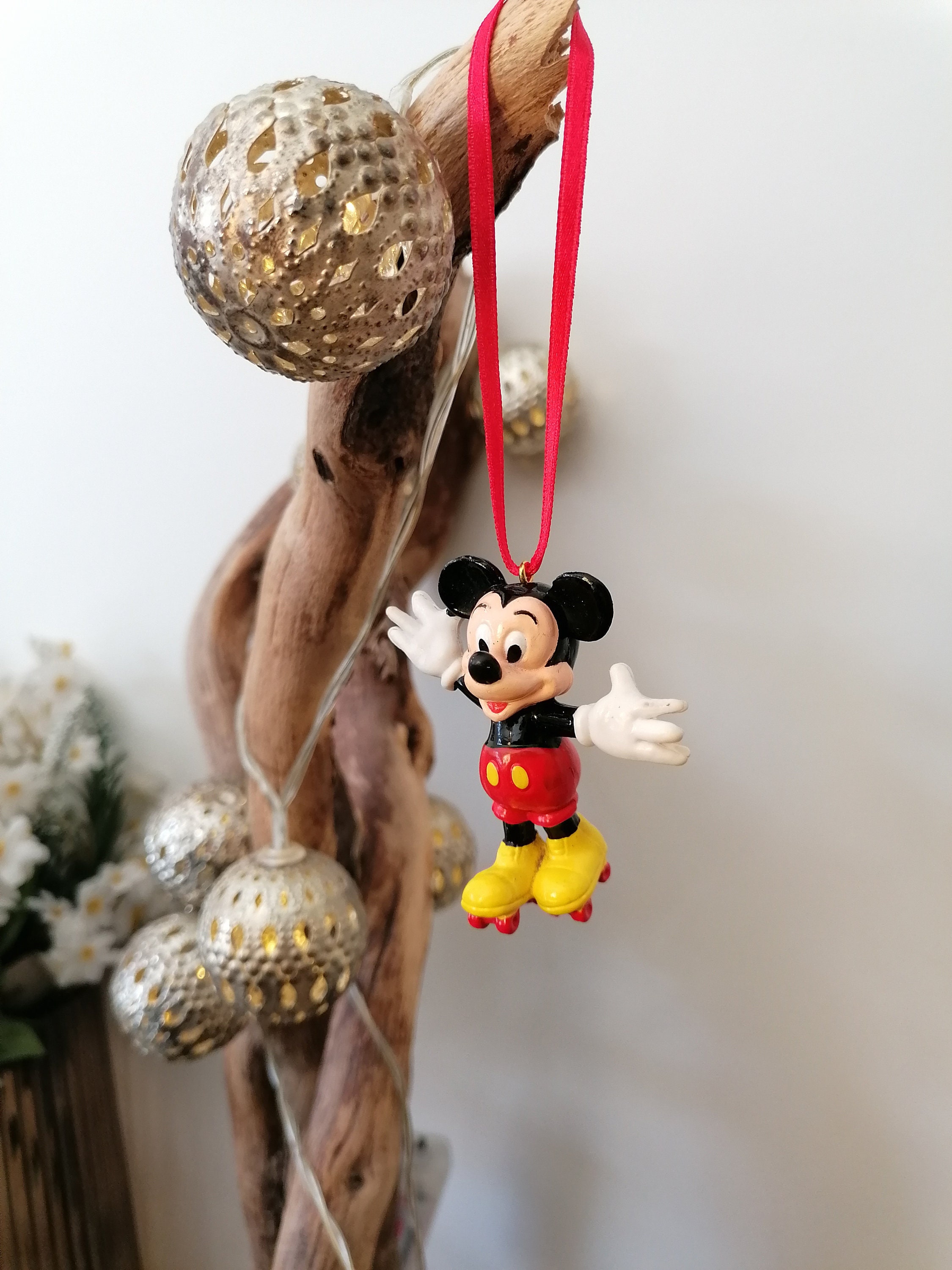 Disney Mickey Mouse Christmas Decoration Figure Hanging - Etsy