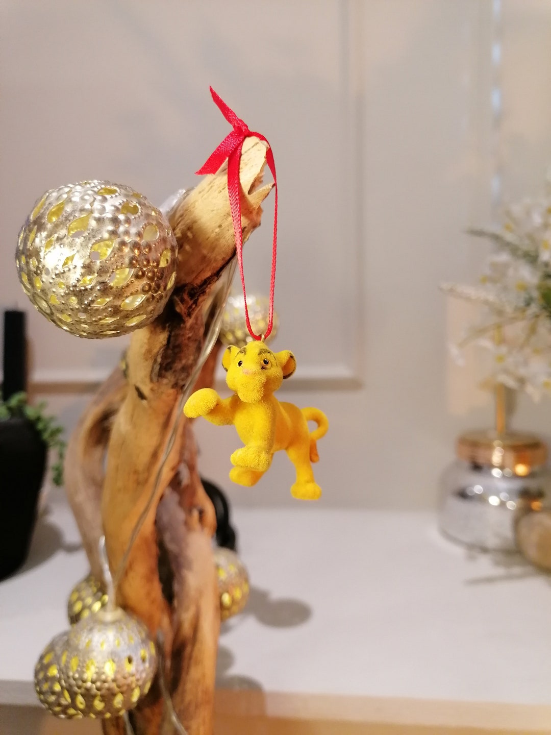 Disney Lion King Simba Christmas Decoration Figure, Ornament Bauble ...
