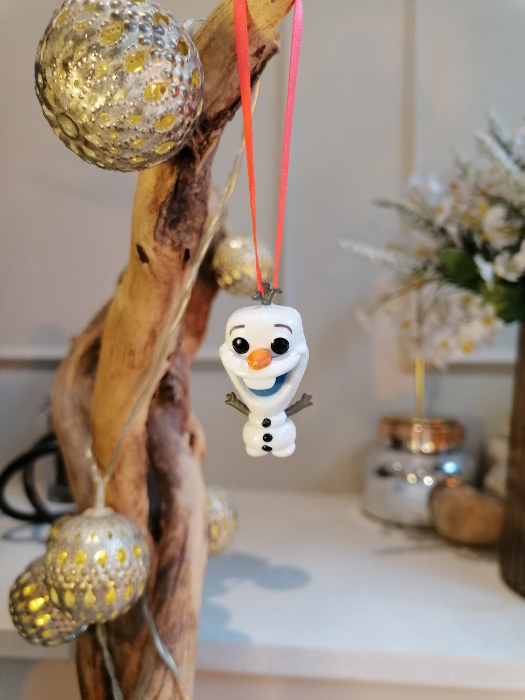Disney Frozen Olaf Christmas Decoration Figure, Hanging Ornament Bauble ...