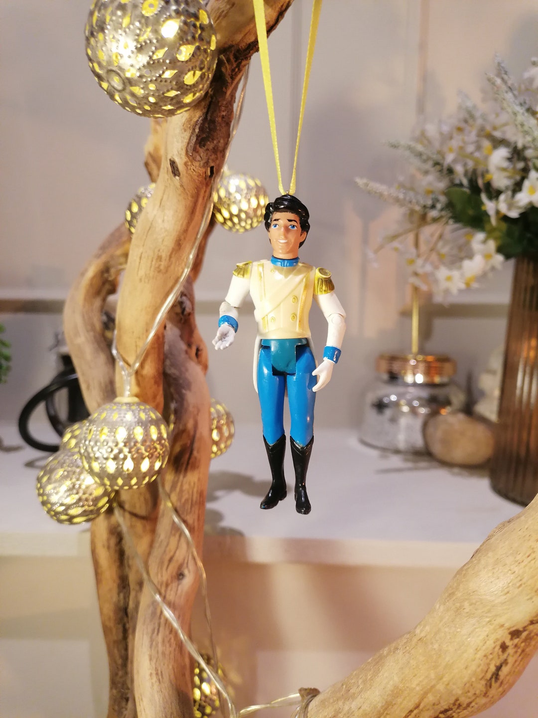 Disney Little Mermaid Eric Christmas Decoration Figure, Ornament Bauble ...
