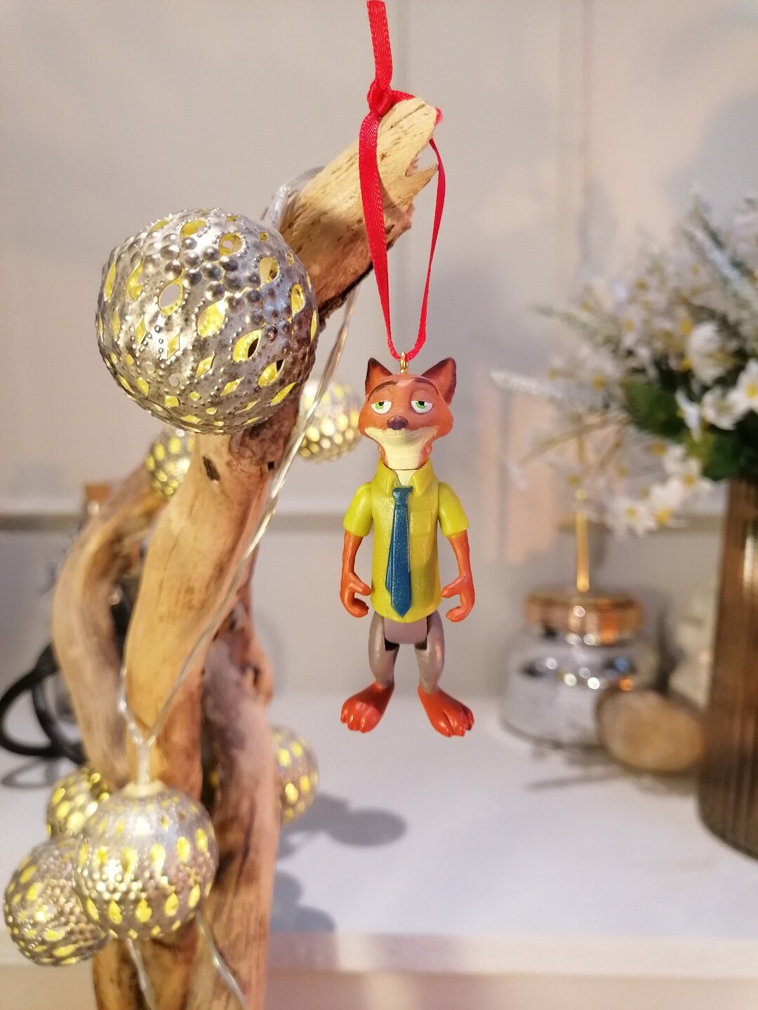 Disney Zootopia Nick Wild Christmas Decoration Figure, Ornament Bauble ...