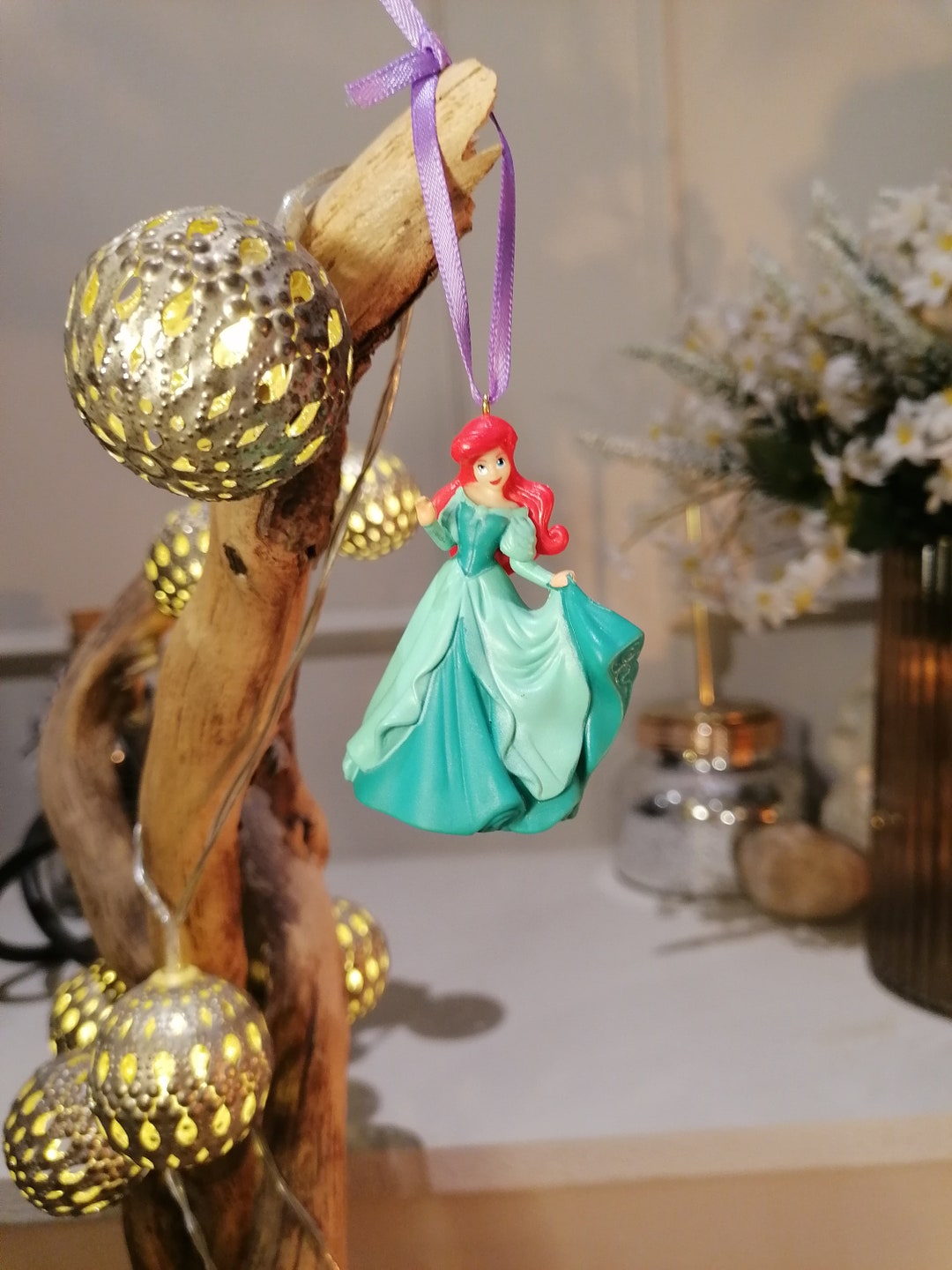 Disney Little Mermaid Ariel Christmas Decoration Figure, Ornament ...
