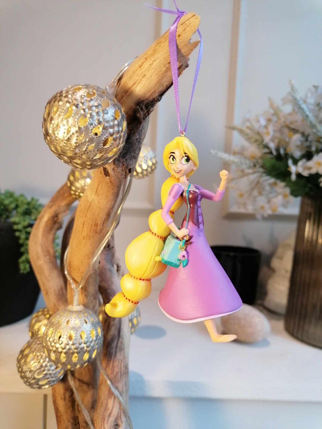 Disney Tangled Rapunzel Christmas Decoration Figure, Hanging Ornament ...