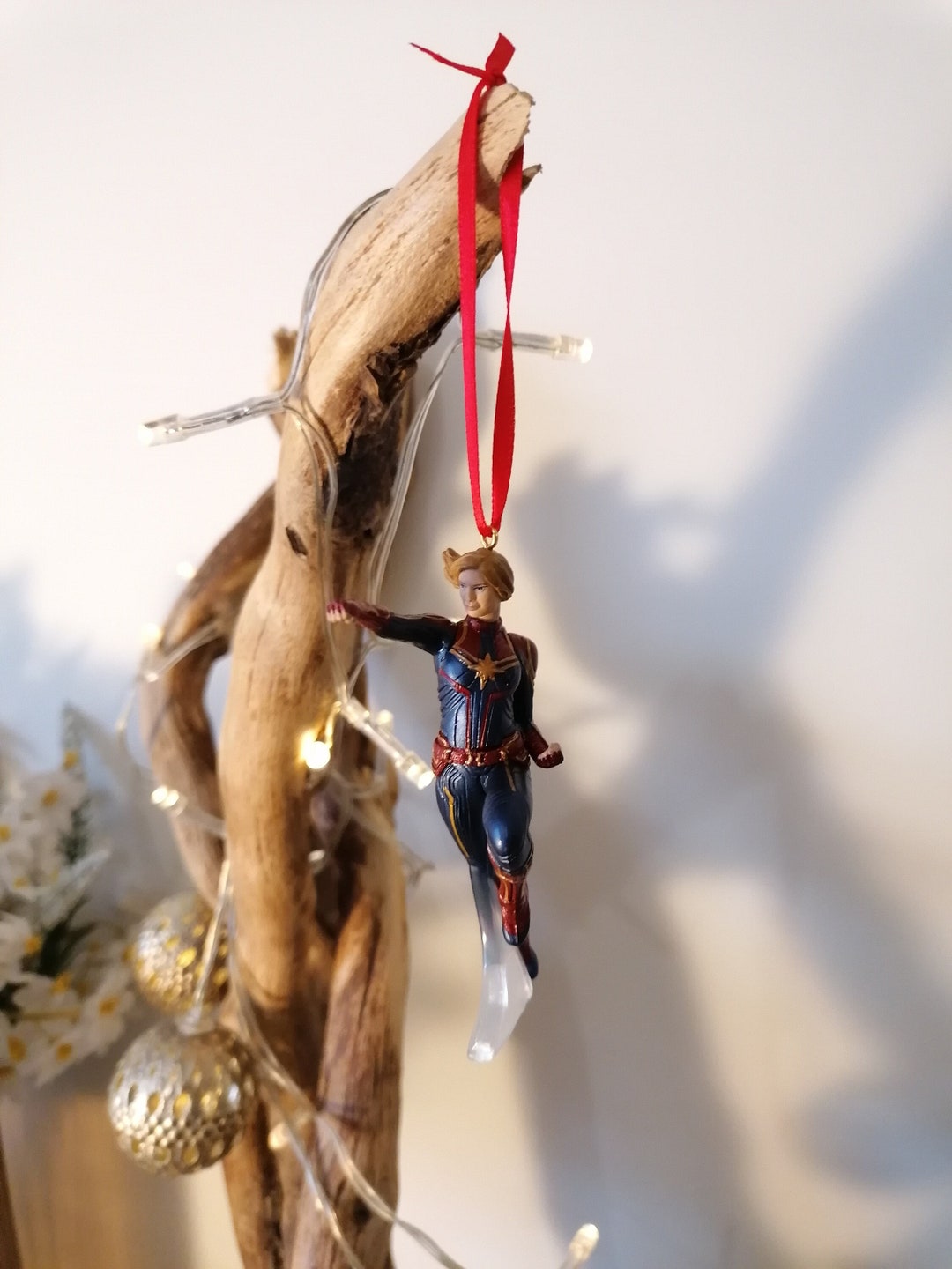 Disney Marvel Avengers Captain Marvel Christmas Decoration Figure ...