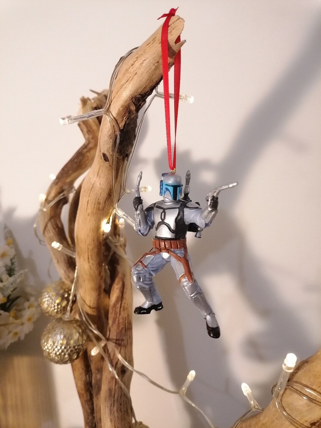 Disney Star Wars Mandalorian Jango Fett Christmas Decoration Figure ...