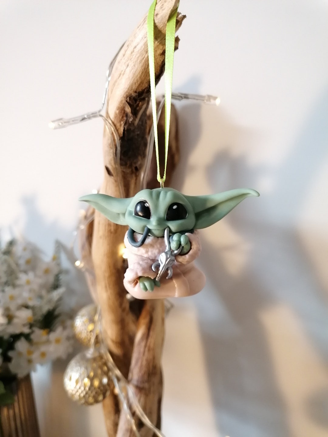 Disney Star Wars Mandalorian Baby Yoda Christmas Decoration Figure ...