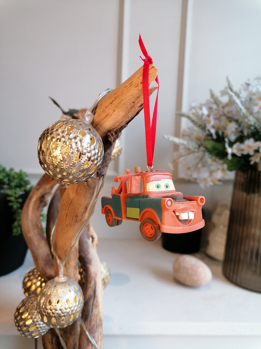 Disney Cars Lightning Mcqueen Christmas Decoration Figure, Ornament ...