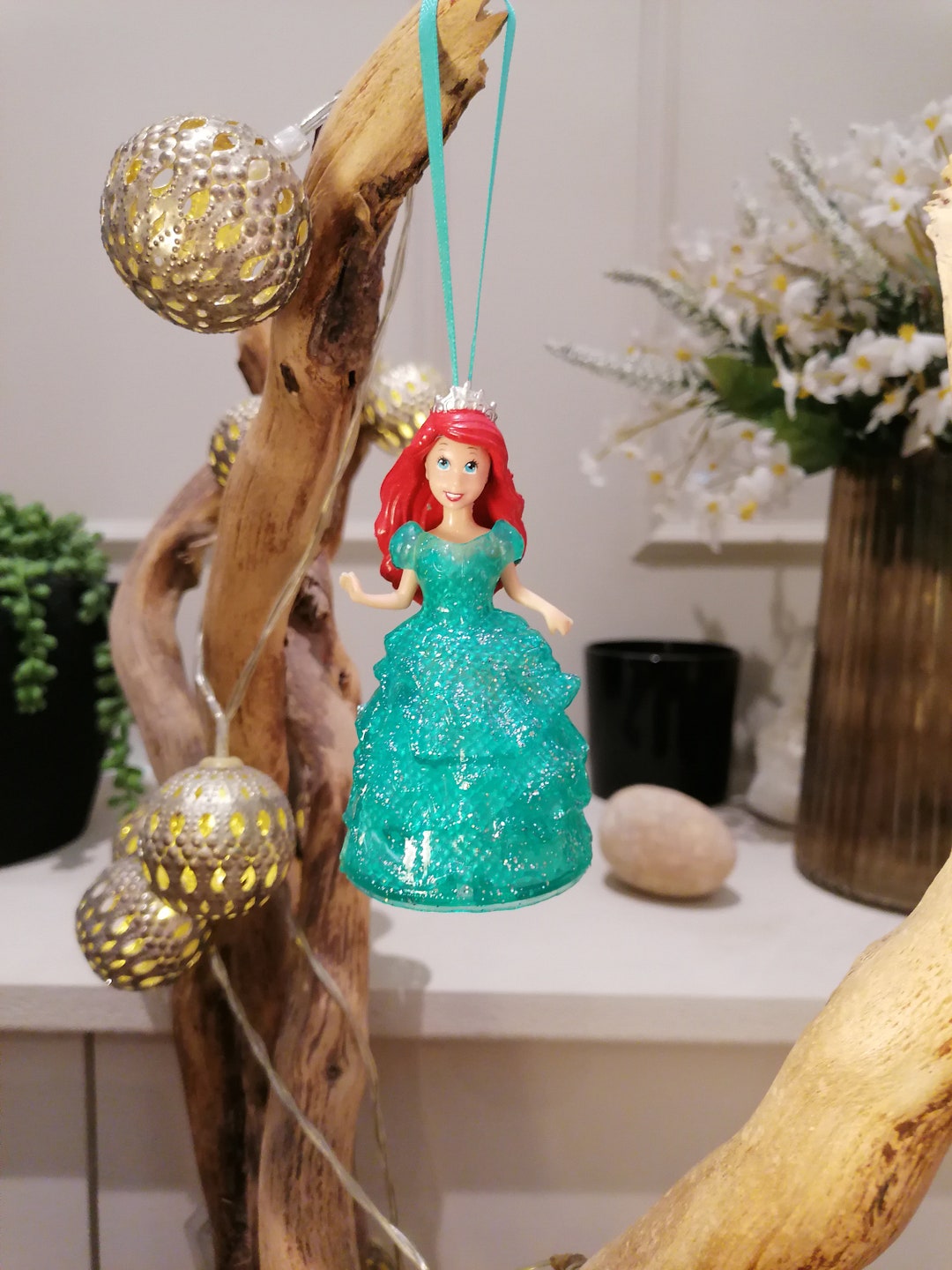 Disney Little Mermaid Ariel Christmas Decoration Figure, Ornament ...