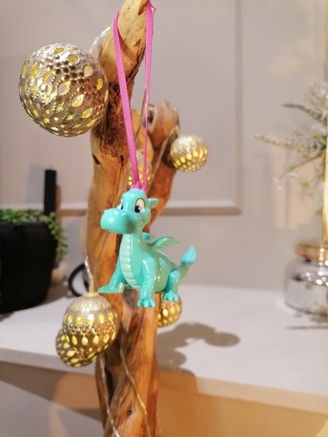 Disney Dragon Christmas Decoration Figure, Ornament Bauble, Disney ...