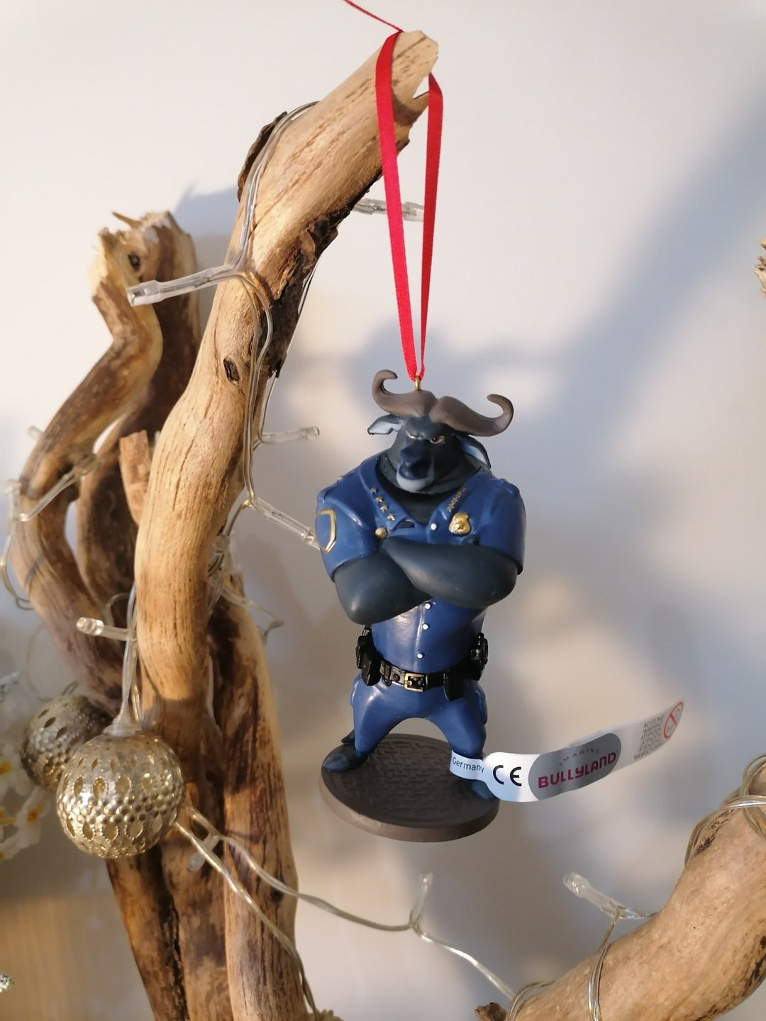 Disney Zootopia Chief Bogo Christmas Decoration Figure, Ornament Bauble ...