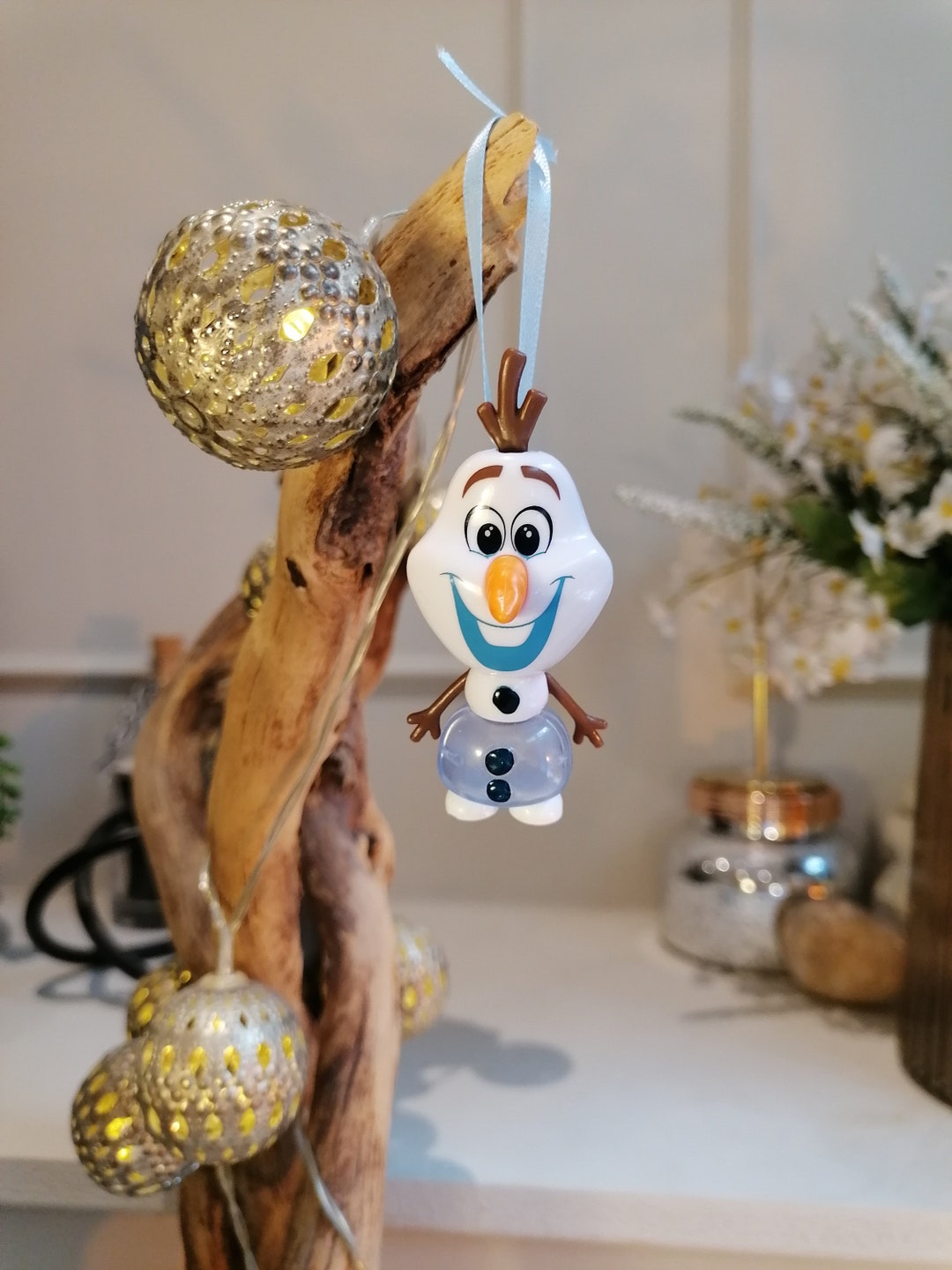 Disney Frozen Olaf Christmas Decoration Figure, Hanging Ornament Bauble ...