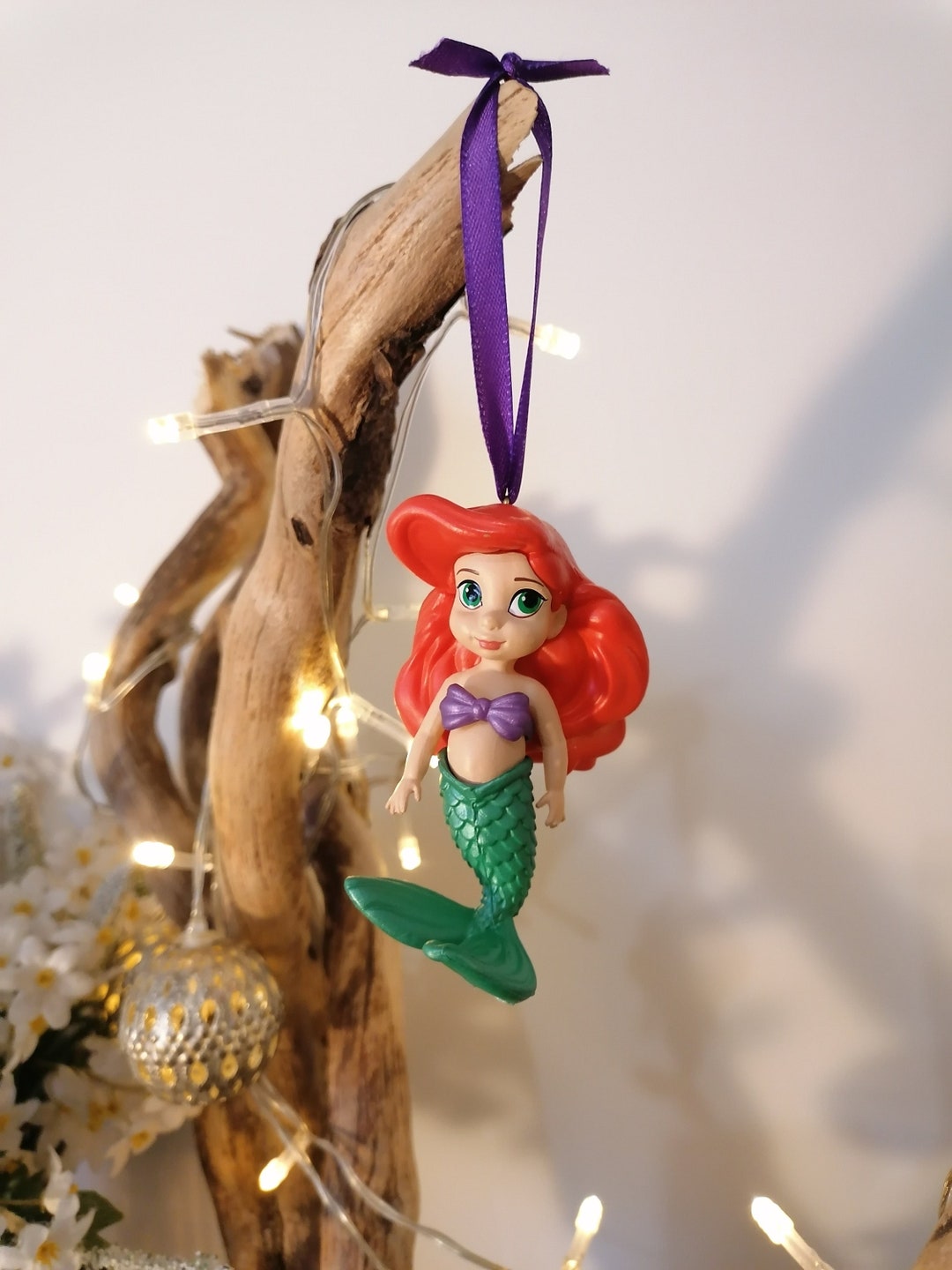 Disney Little Mermaid Ariel Christmas Decoration Figure, Ornament ...
