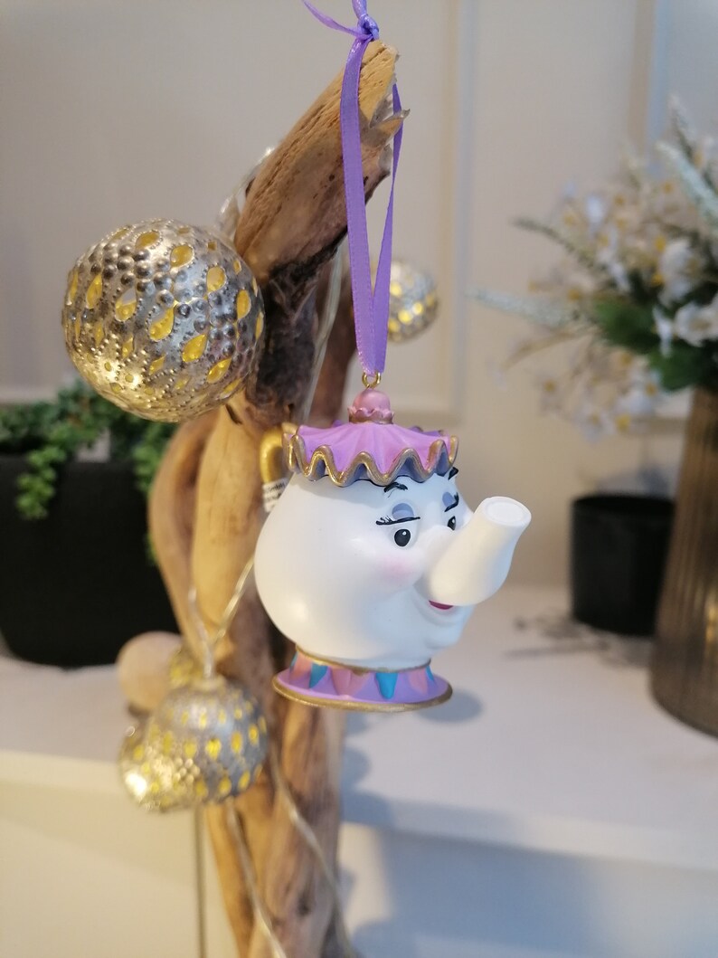 Disney Beauty and the Beast Mrs Potts Christmas Decoration Figure ...