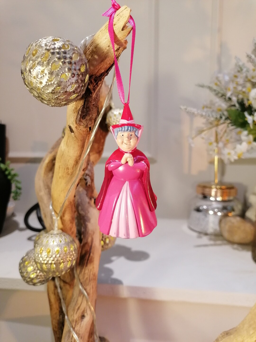 Disney Sleeping Beauty Fairy Godmother Christmas Decoration Figure ...