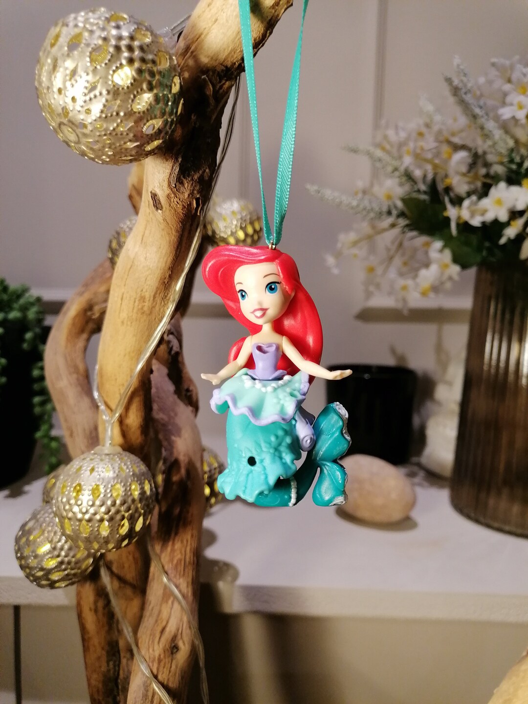 Disney Little Mermaid Ariel Christmas Decoration Figure, Ornament ...