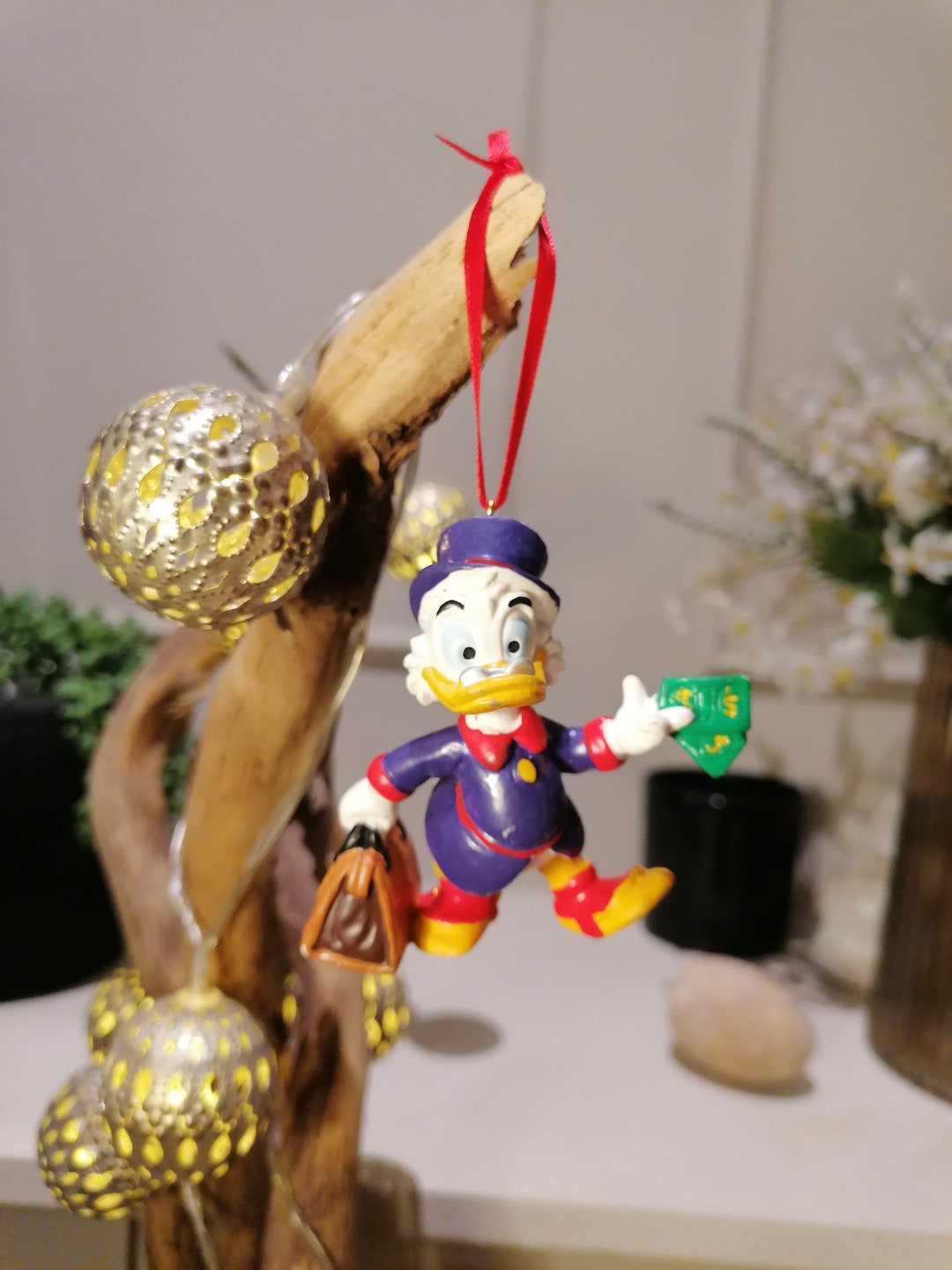 Disney Duck Tales Scrooge Mcduck Christmas Decoration Figure, Hanging ...