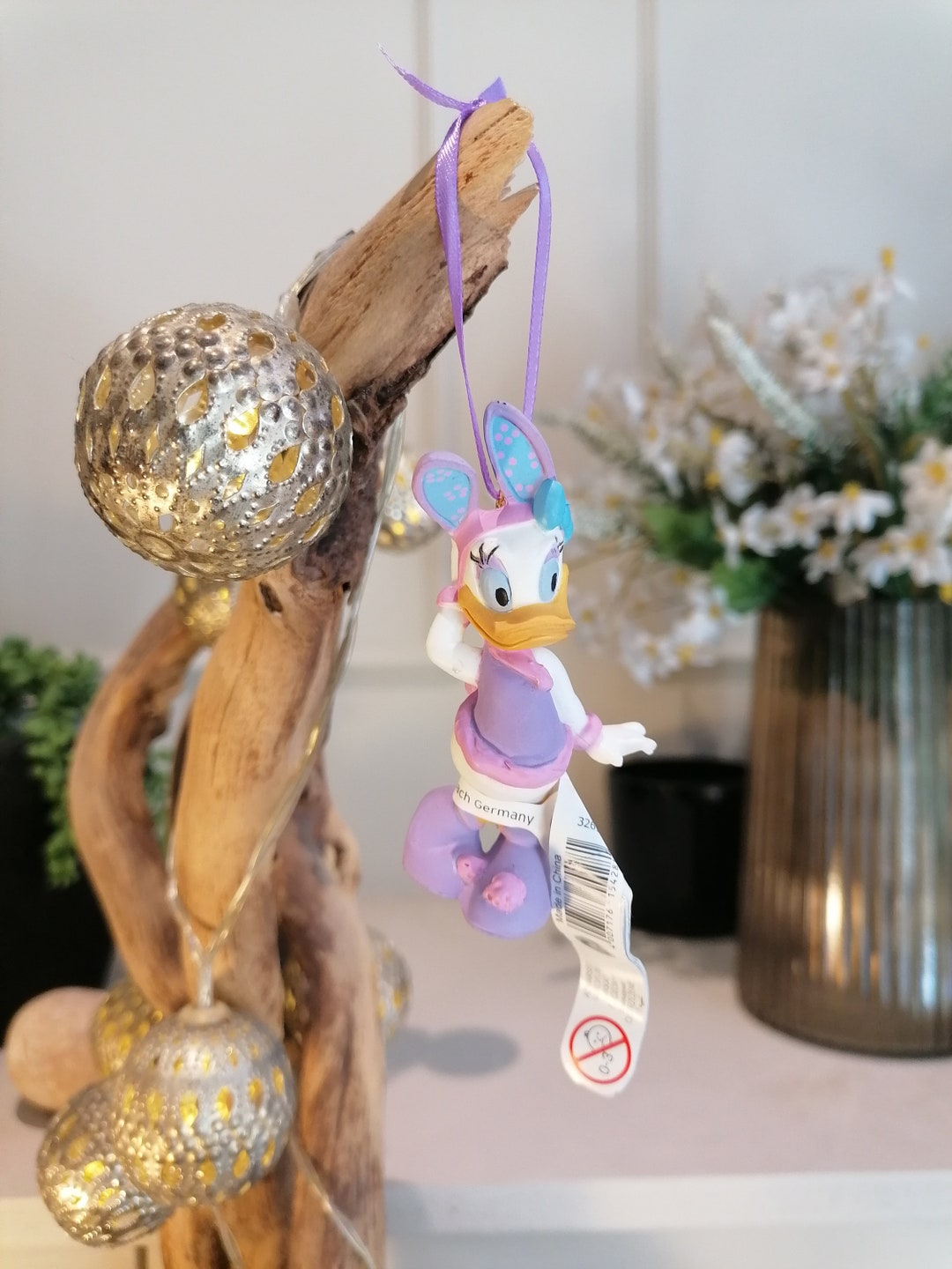 Disney Daisy Duck Christmas Decoration Figure, Ornament Bauble, Disney ...