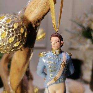 Disney Cinderella Prince Charming Christmas Decoration Figure, Bauble ...