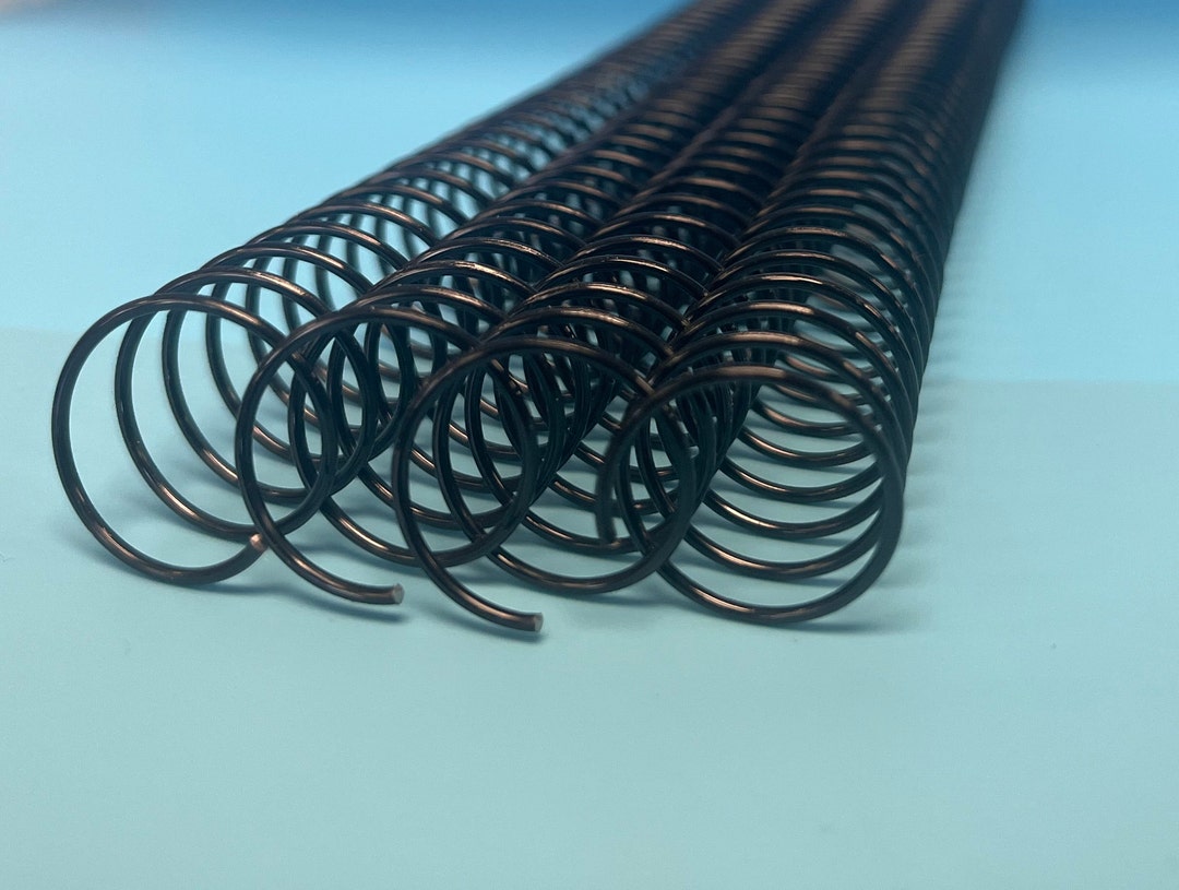 3 Pieces of 11/16" X12" #4 Black Wire Spiral Coil, Replacement Coil ...