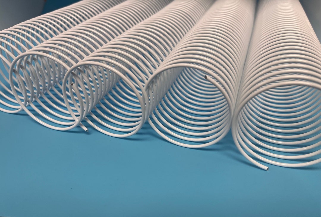 1 Piece of 2" X12" #4 White Wire Spiral Coil, Replacement Coil ...