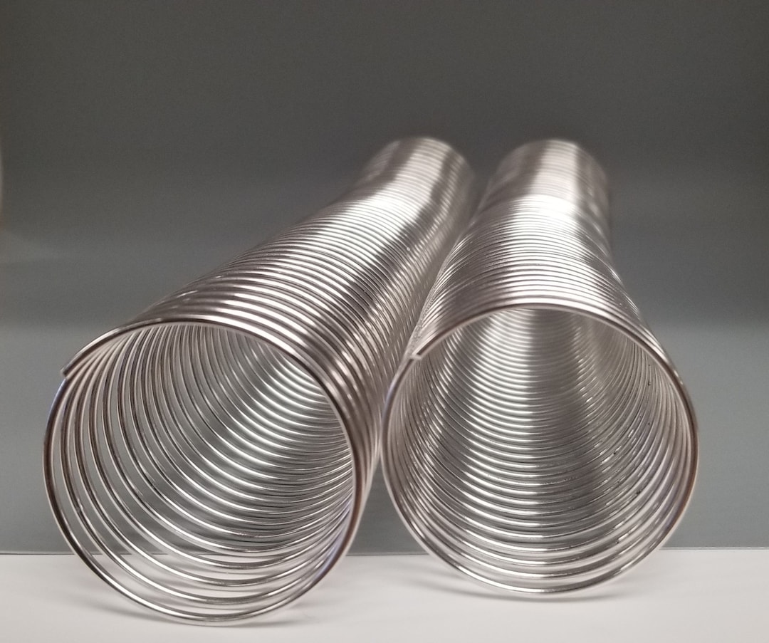 1 Piece of 2" X12" #4 Aluminum Spiral Coil, Spiral Binding, Bookbinding ...