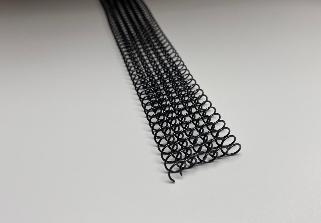 3 Pieces of 5/16" X12" #4 Black Wire Spiral Coil, Replacement Coil ...