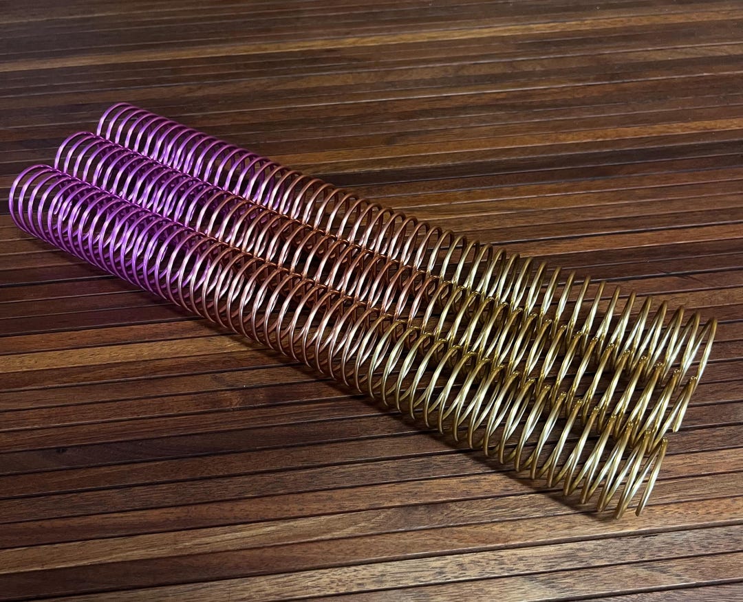 1 Piece of 30mm X12" #4 Peach Rainbow Spiral Aluminum, Replacement Coil ...