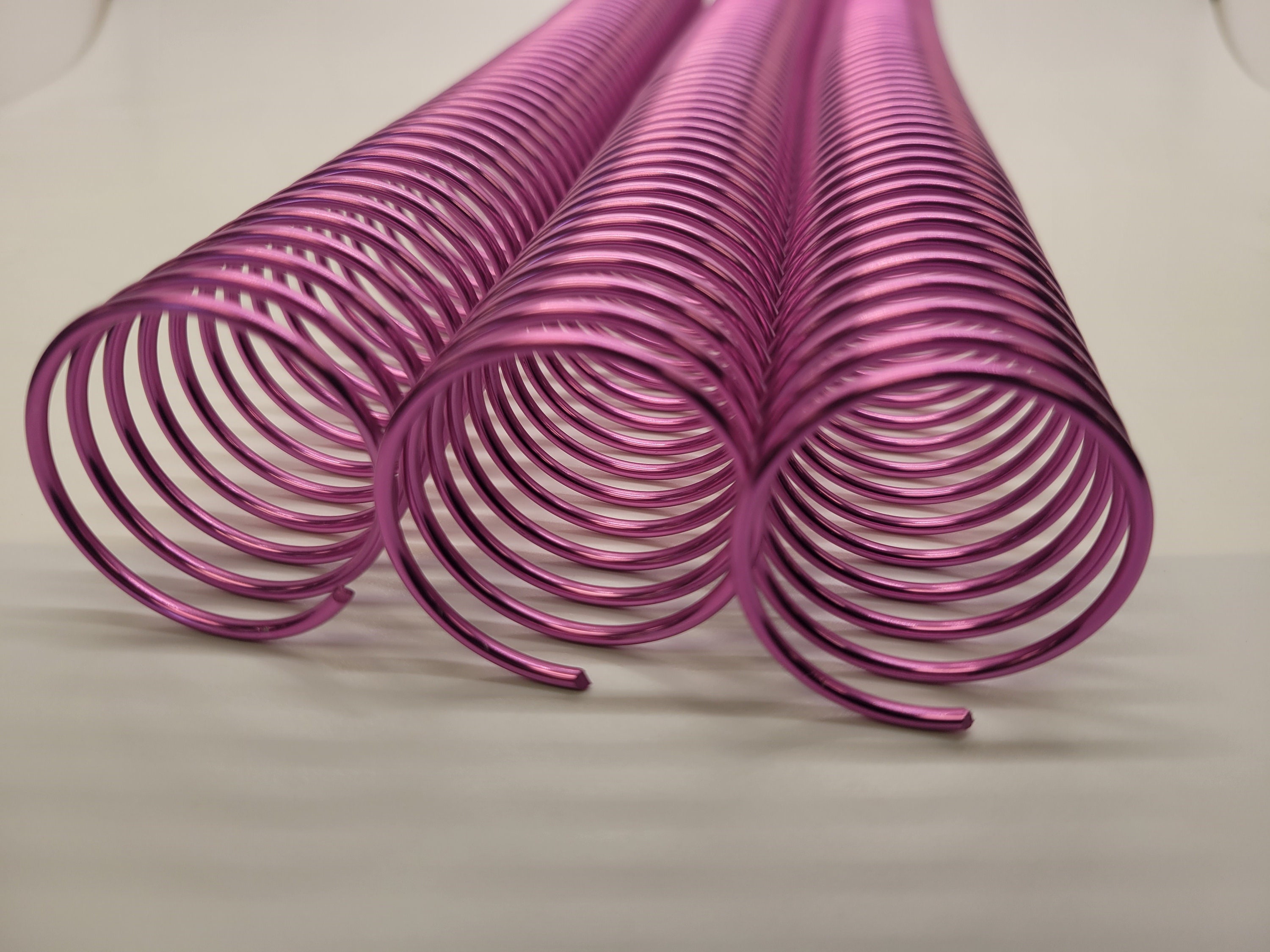 1 piece of 1 1/4 x12 #4 aluminum spiral, PEL Solid Spiral, coil Binding ...