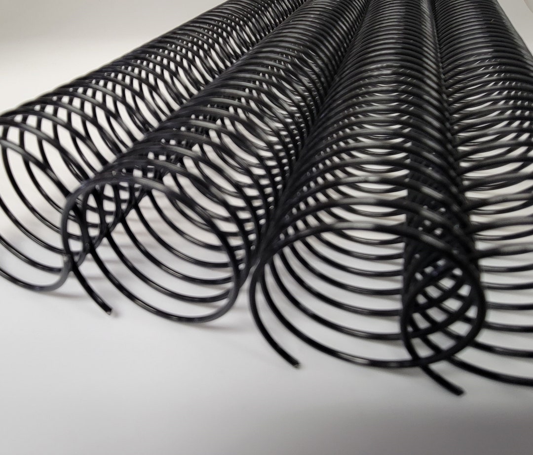 1 Piece of 1+1/4" 12" #4 Black Wire Spiral Coil, Replacement Coil ...