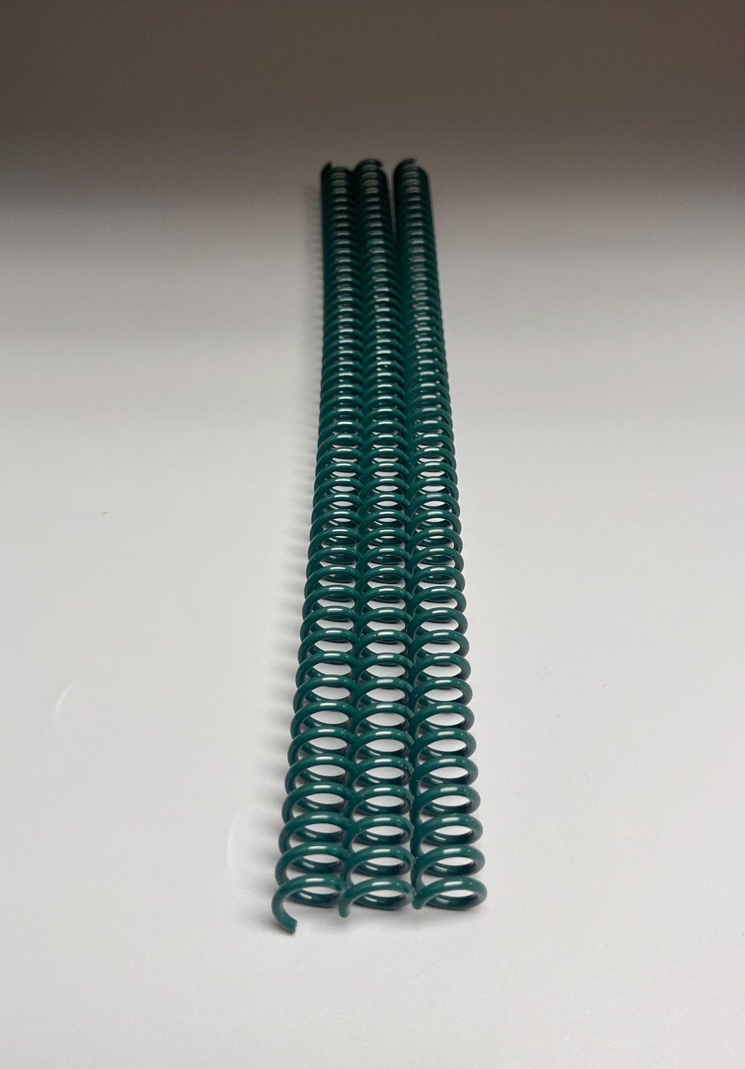 3 Pieces of 3/8" X12" #4 D. Green Plastic Spiral Coil, Replacement Coil ...
