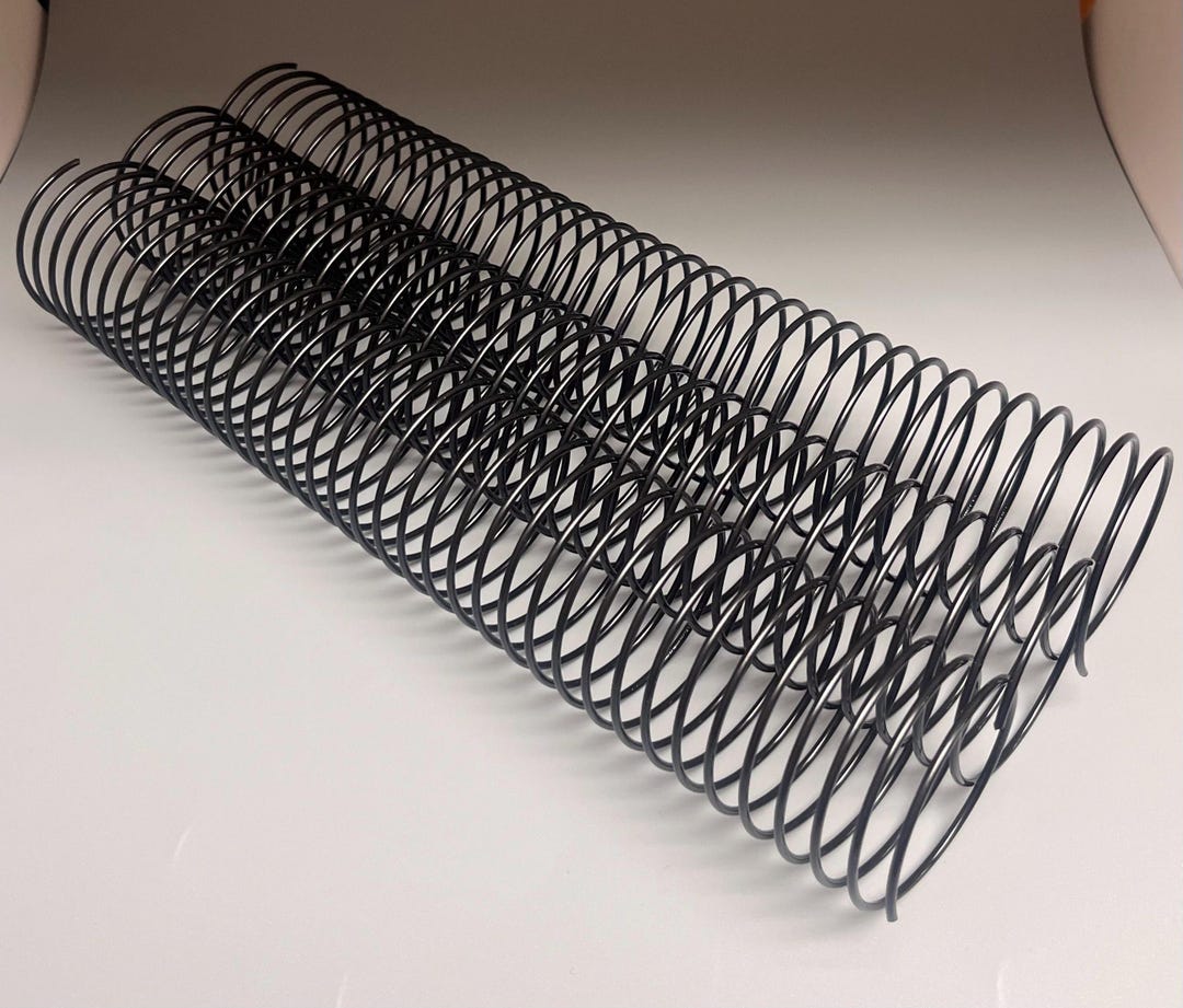 1 Piece of 2" X12" #3wo Black Wire Spiral Coil, Replacement Coil ...