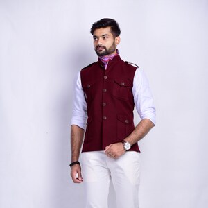 Four Pocket Maroon Semi Hunting Jacket - Etsy