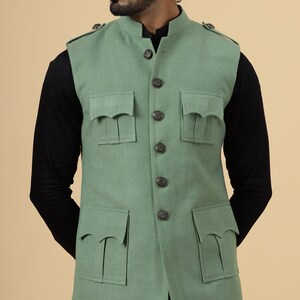 Hunting Style Moss Green Tweed Half Jacket - Etsy