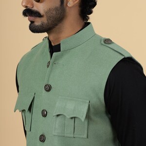 Hunting Style Moss Green Tweed Half Jacket - Etsy