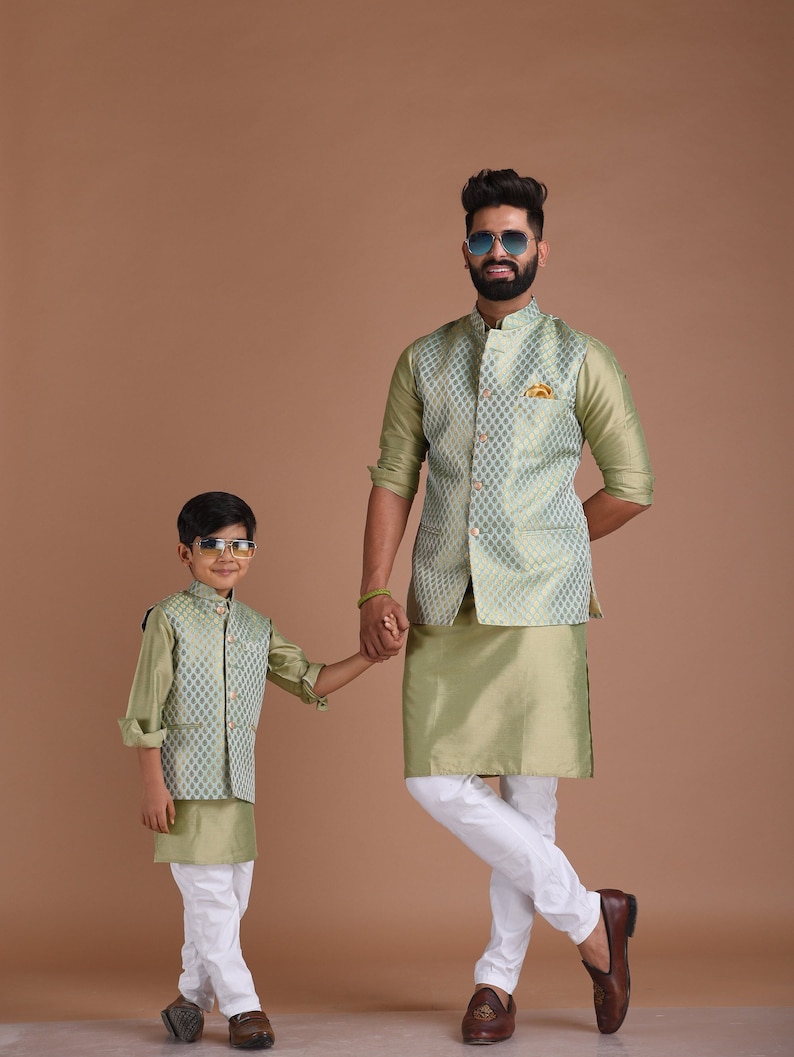 Bespoke Traditional Indian Kurta Pajama Nehru Modi Jacket Set - Etsy