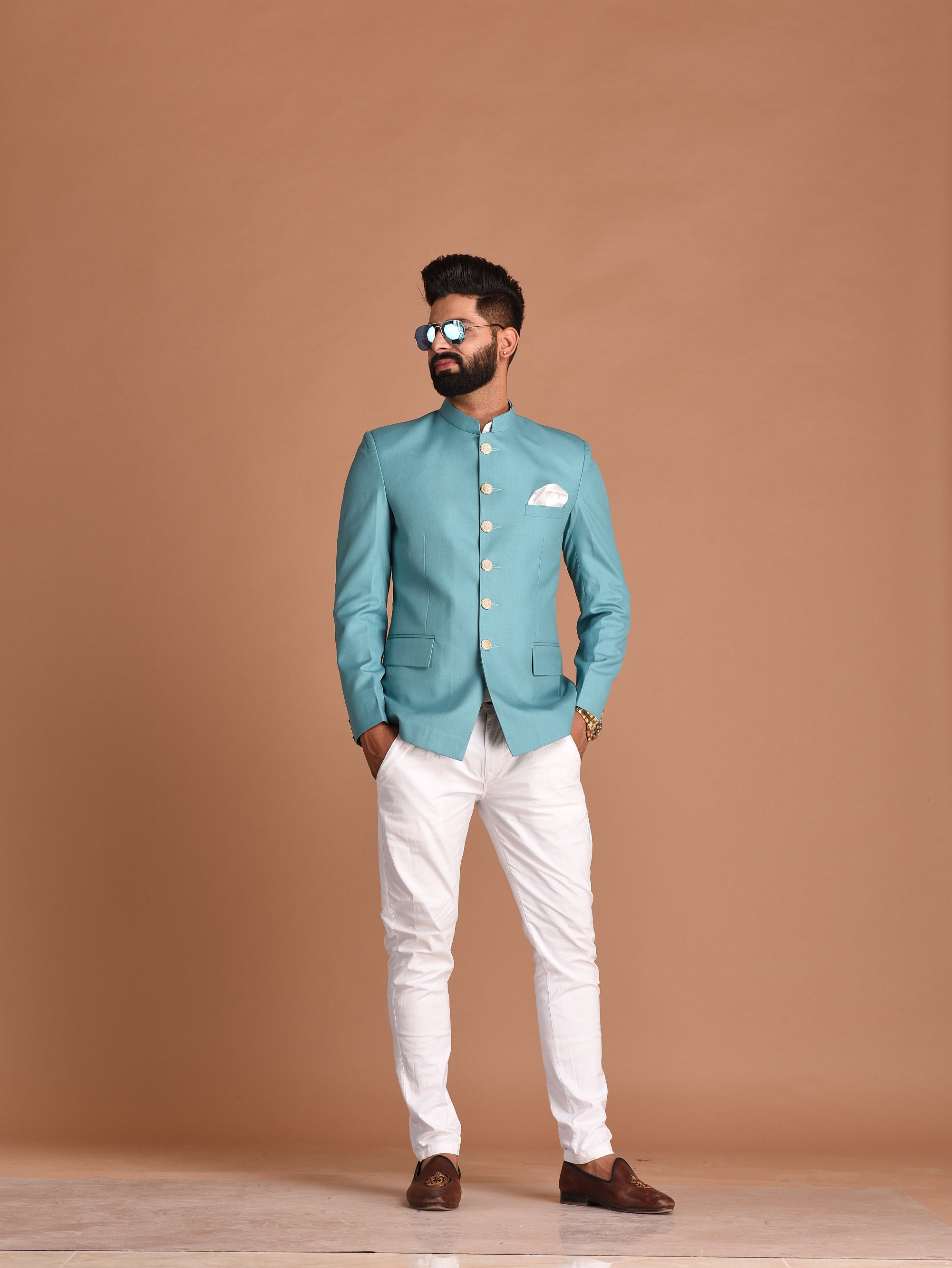 Bespoke Indian Maharaja Style Royal Jodhpuri Bandhgala With - Etsy Bespoke Indian Maharaja Style Royal Jodhpuri Bandhgala With - Etsy