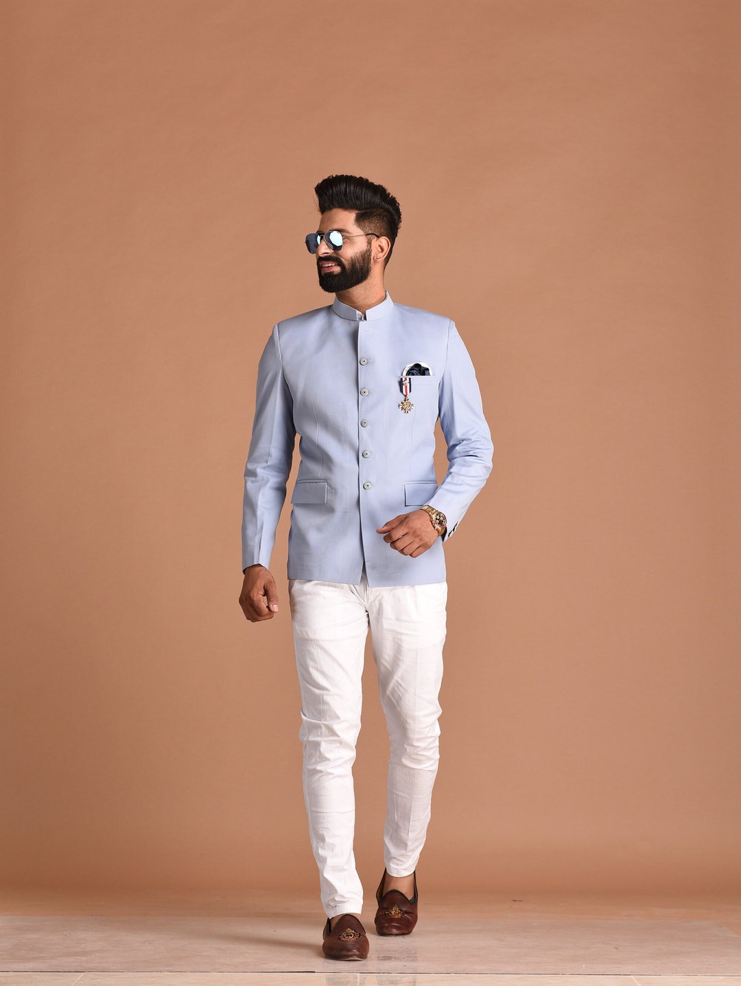 Bespoke Indian Maharaja Style Royal Jodhpuri Bandgala Suit | Perfect ... Bespoke Indian Maharaja Style Royal Jodhpuri Bandgala Suit | Perfect ...