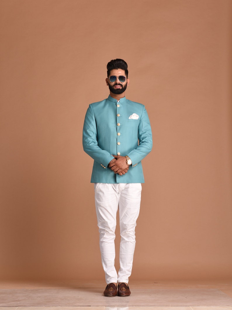 Bespoke Indian Maharaja Style Royal Jodhpuri Bandhgala With Trouser ...