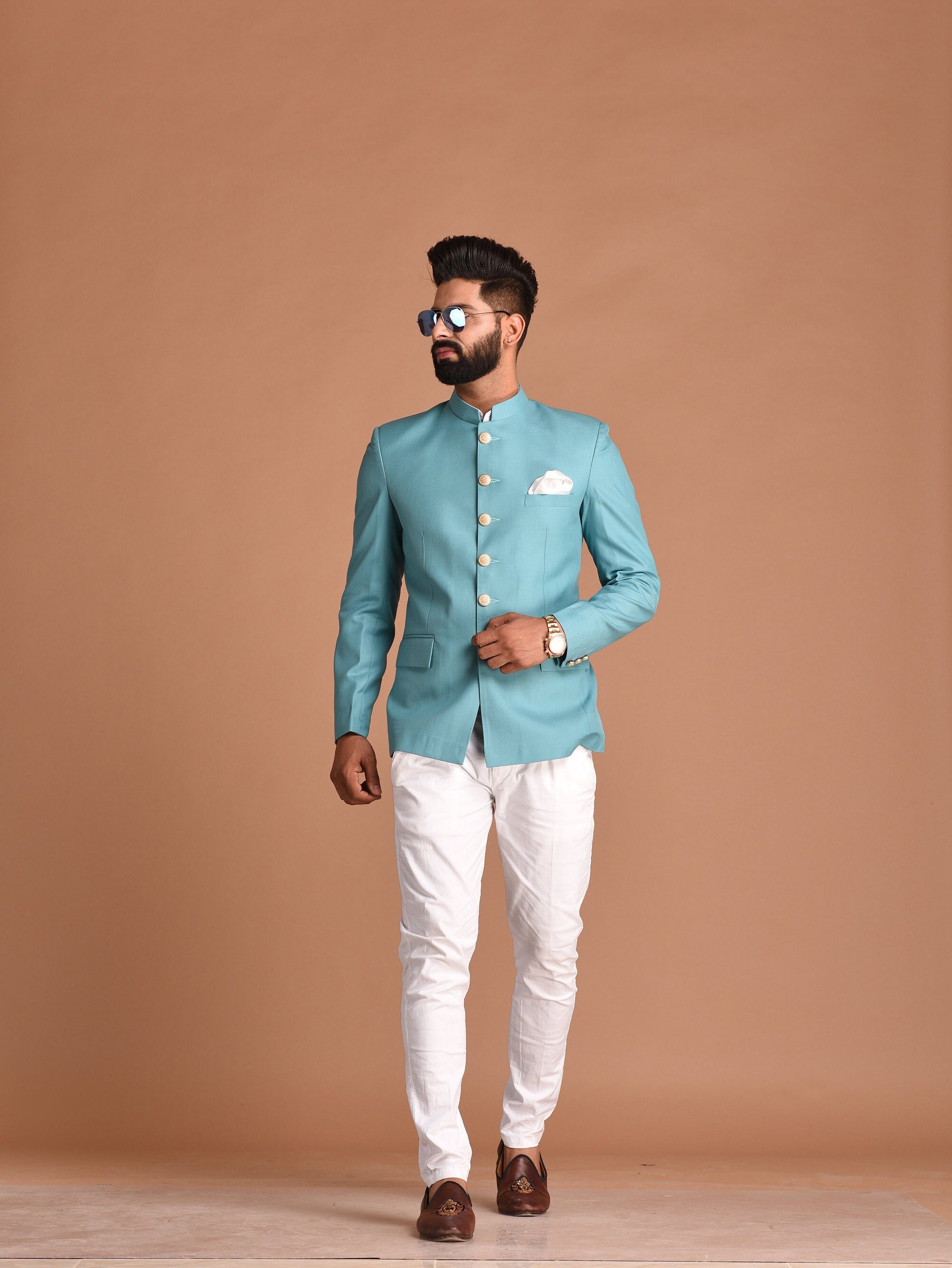 Bespoke Indian Maharaja Style Royal Jodhpuri Bandhgala With Trouser ...