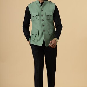 Hunting Style Moss Green Tweed Half Jacket - Etsy