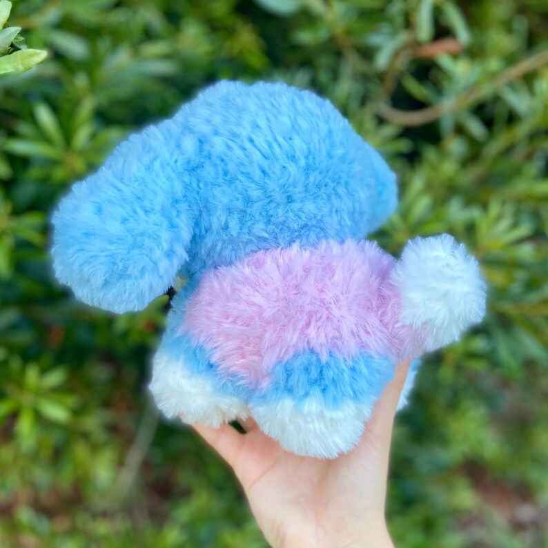 Pride Puppy - Transgender Puppy Dog Fluffy Handmade Crochet Amigurumi ...