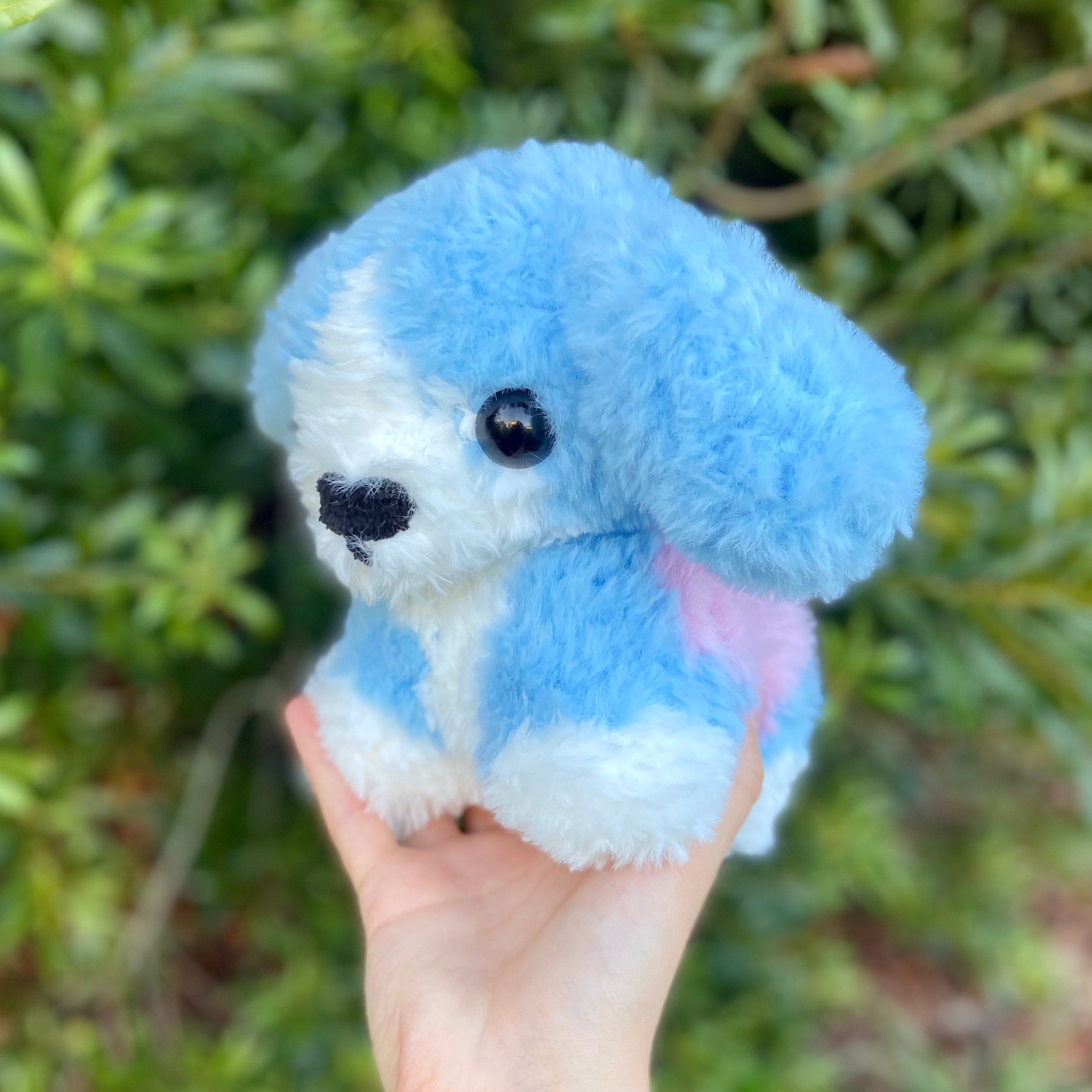Pride Puppy - Transgender Puppy Dog Fluffy Handmade Crochet Amigurumi ...