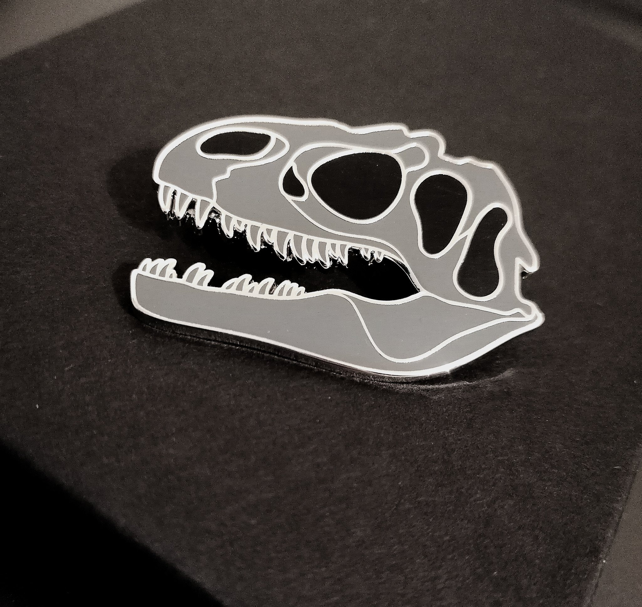 Allosaurus Grey Hard Enamel Pin Lapel Pin Dinosaur - Etsy
