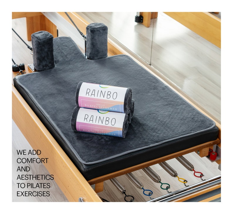Pilates Reformer Non-slip Mat Towel With Shoulder Blocks Cover, Pilates ...