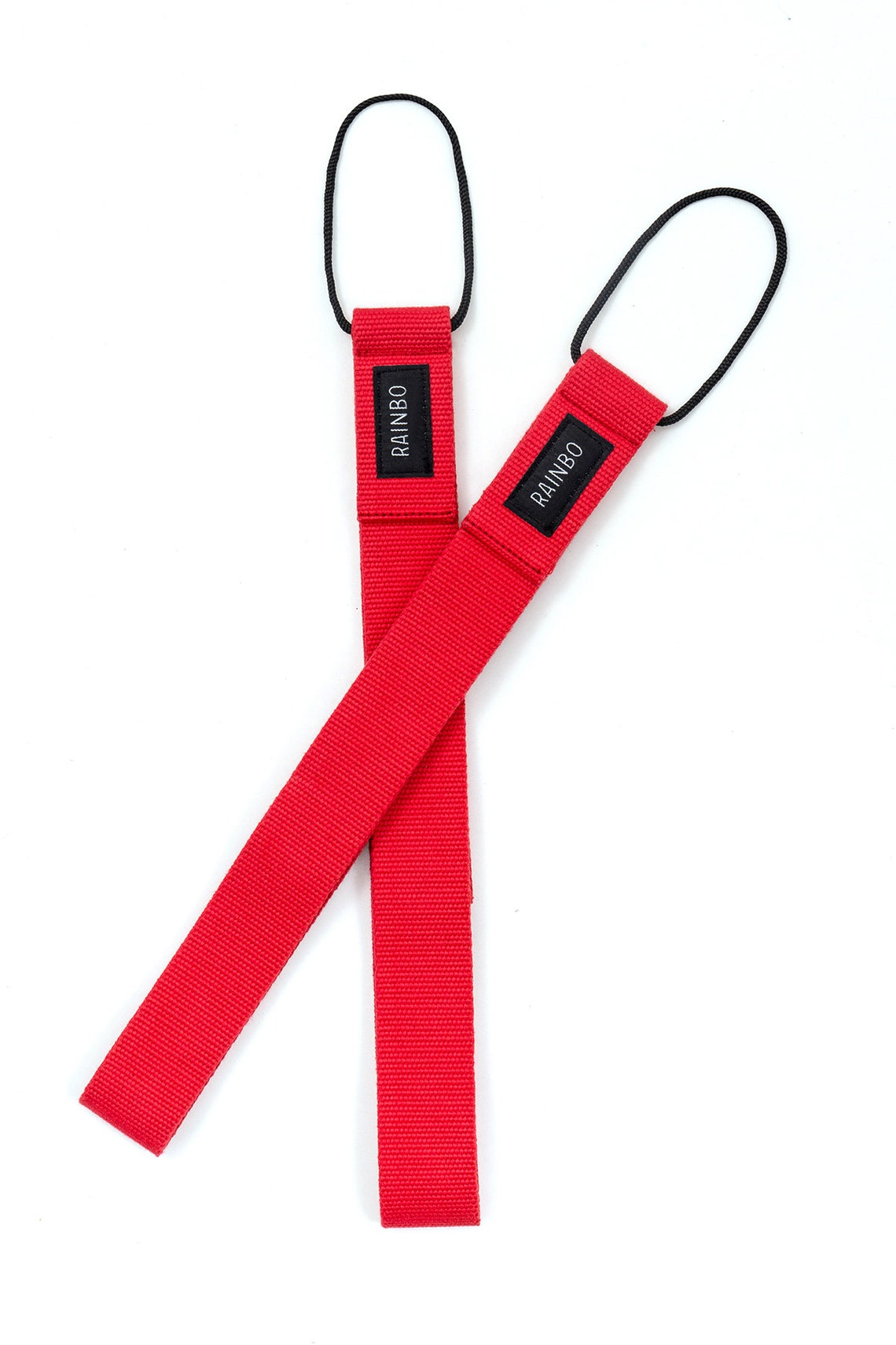 Pilates Double Loops Set Neon Red Color, Reformer Straps, Print Pilates ...