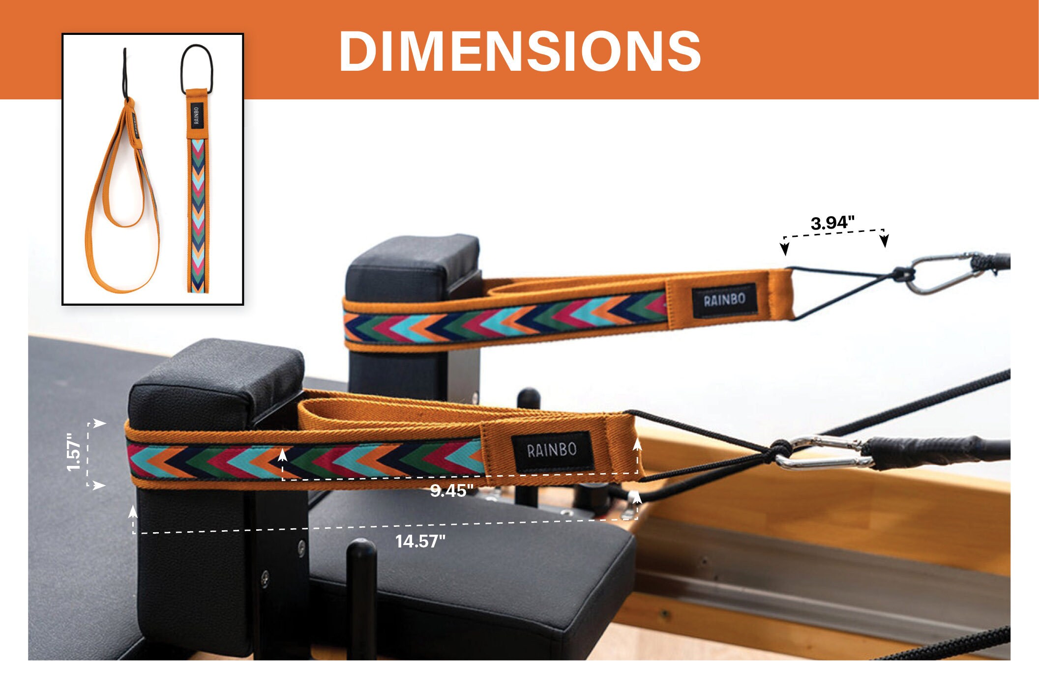 Pilates Reformer Double Loops Set Ginger Color Patterned - Etsy