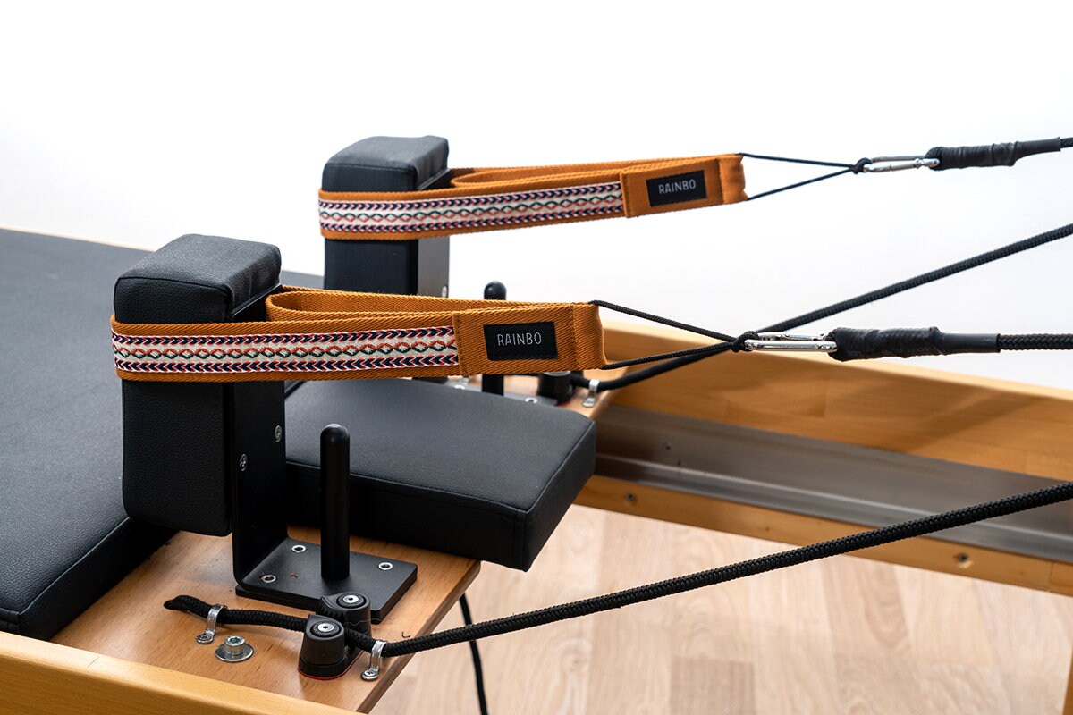 Pilates Reformer Double Loops, Ethnic Print Straps, Pilates Equipment ...