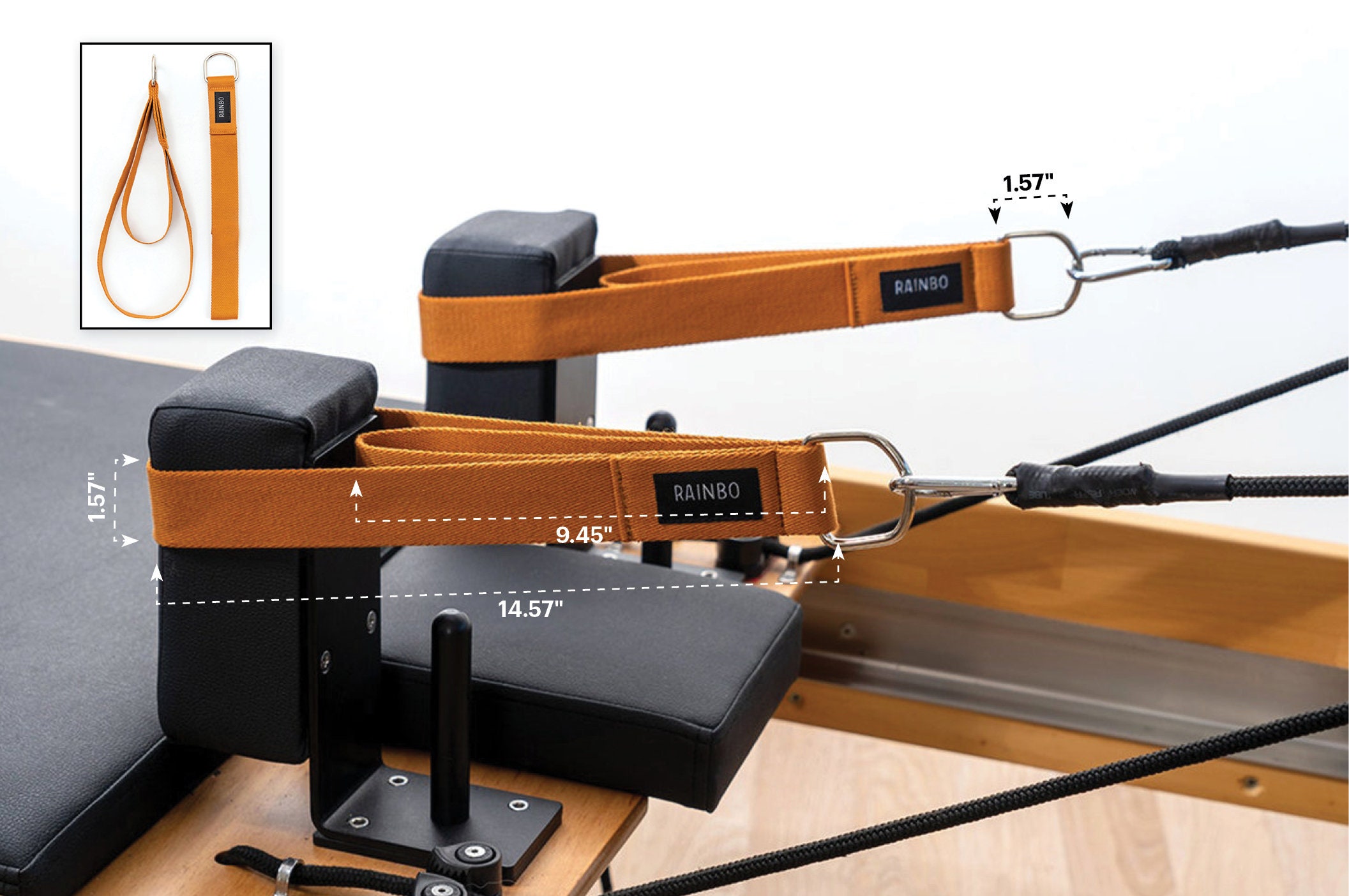 Pilates Reformer Non-slip Towel, Cotton Straps, Shoulder Block Covers ...