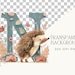 Woodland Alphabet Clipart Cute Animal Letters Woodland Animals Alphabet ...